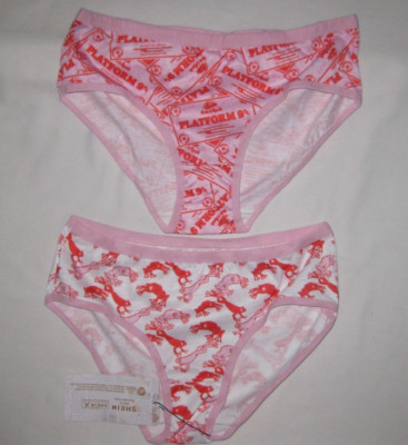 Shein x Harry Potter tween girls 2pk bikini panties pink/white nwt | eBay