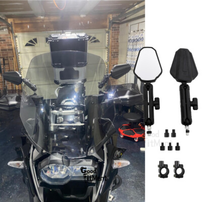 For R1200GS R1250GS Adventure Motorcycle Ball-Head ATV Mirrors 8/10MM+7 ...
