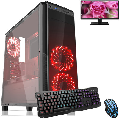 Ultra Fast Quad Core Desktop Gaming PC Computer Bundle 4.2GHz 8GB 1TB ...