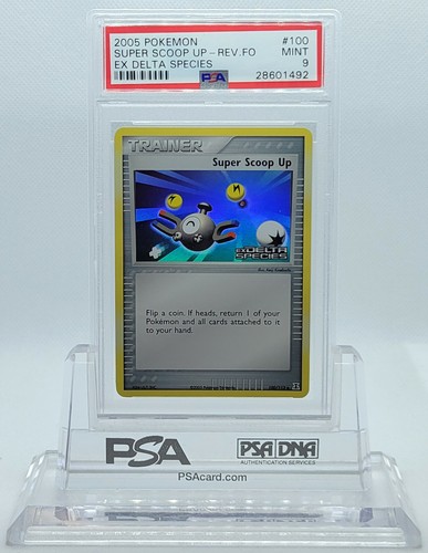 Pokemon Ex Delta Espèces Super Scoop Up #100 Reverse Holo Psa 9 Mint ...