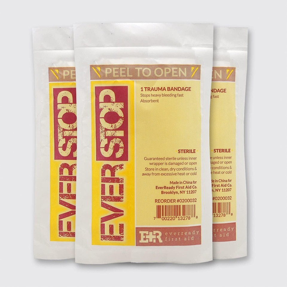 EverStop First Aid Blood Stopper Compress Multi-Purpose Wound Bandage ...