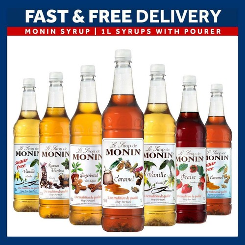 Monin Syrup Plastic 1L Bottle Range AS USED BY COSTA Add Pourer | eBay UK