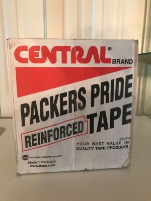 10 Rolls 72 mm x 450' Reinforced Kraft Gummed Paper Tape Brown Packers ...