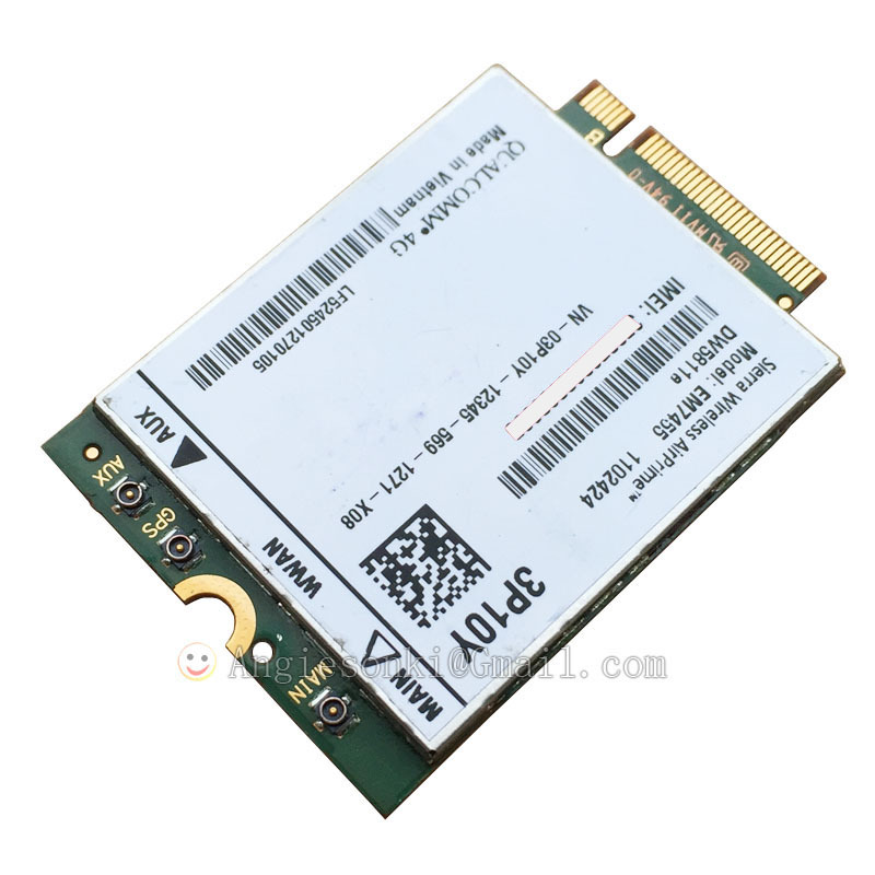 Dell DW5811e 4G LTE 3P10Y Sierra EM7455 WWAN card For Latitude E5470 ...