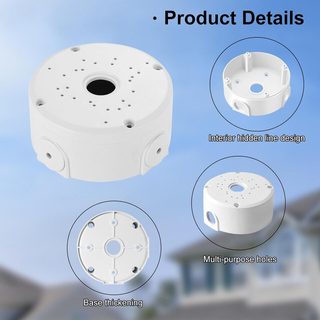 4X Junction Box Cable Deep Base for Security CCTV Cameras Dome Mount ...