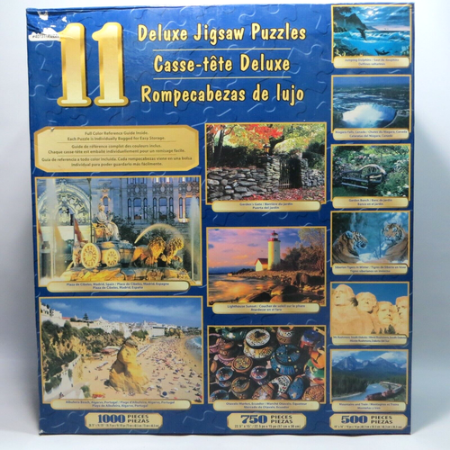 11 Deluxe Jigsaw Puzzles Scenic Travel 7250 Pcs Total Sealed Bags Sure ...