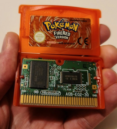 Pokemon Fire Red Version VGC Genuine Nintendo Game Boy Advance NDS GBA ...