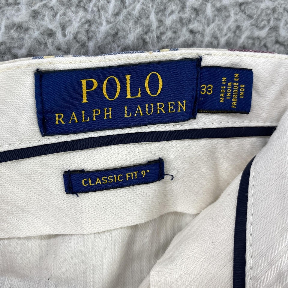 Polo Ralph Lauren Shorts Mens 33 Multicolor Patchwork Madras Classic ...