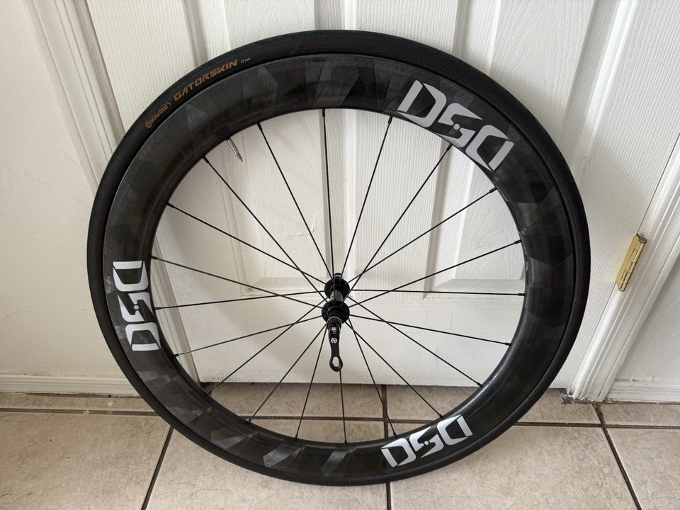 DSD Composites 60mm Carbon Fiber Wheelset Rim Brake, Tubeless Built In ...