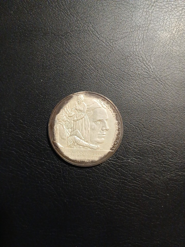 Scarce Silver Coin - Civil War Nurse - Clara Barton 1971 - Foundation ...