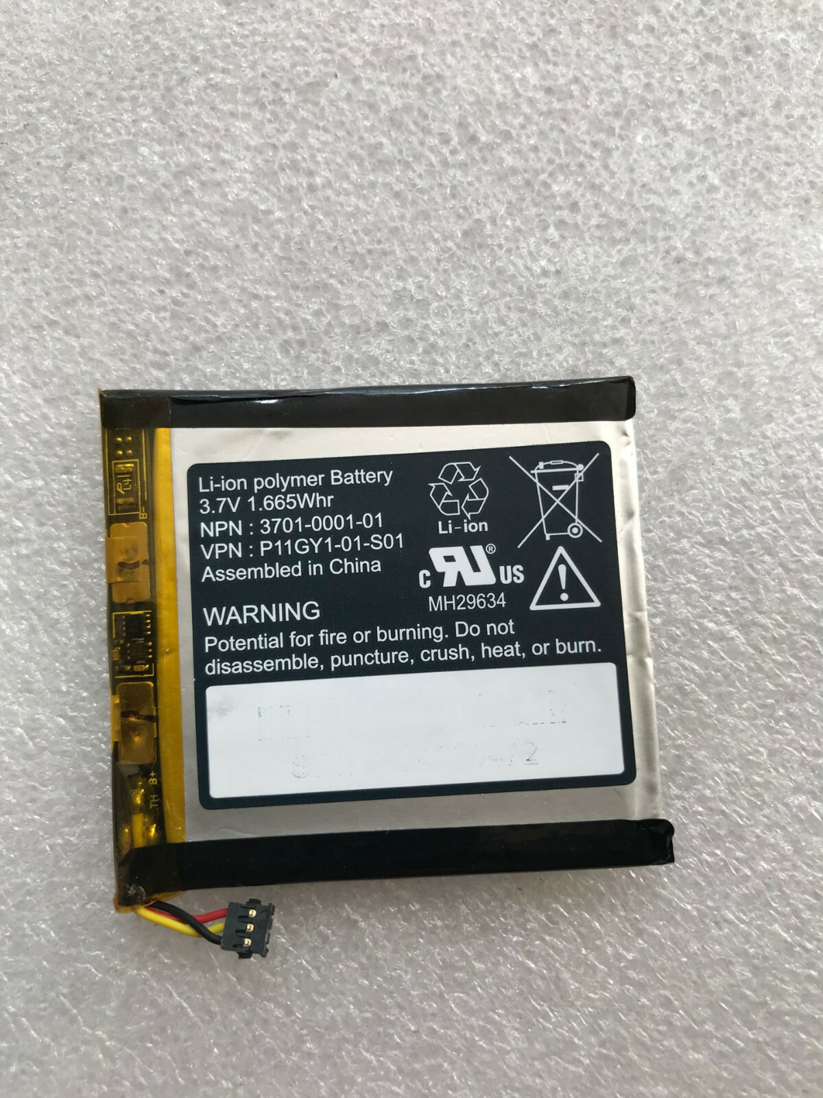 NEW Li-ion Genuine Battery For 3701-0001-01 P11GY1-01-S01 3.7V | eBay