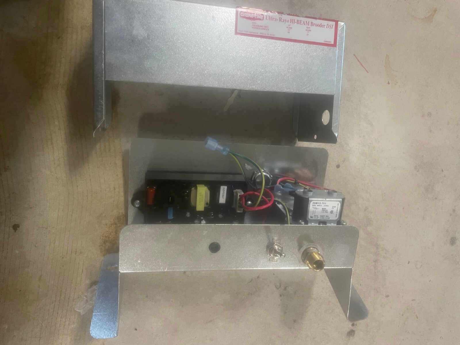 CHORE TIME BROODER HEATER Control 25M12-751 Valve and ignitor DSI Ultra Ray | eBay