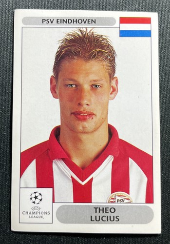 277 THEO LUCIUS PSV EINDHOVEN STICKER PANINI UEFA CHAMPIONS LEAGUE 2000 ...