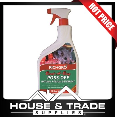 Richgro Possum Deterrent 1 Litre Beat-A-Bug Natural Poss Off CBB0210 ...