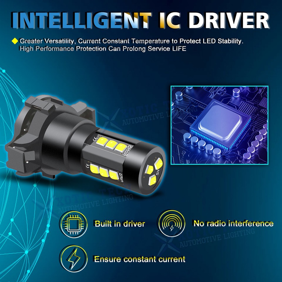 2008-2012 BMW E90 E92 M3 Front Turn Signal Light PY24W 15SMD LED Bulb ...