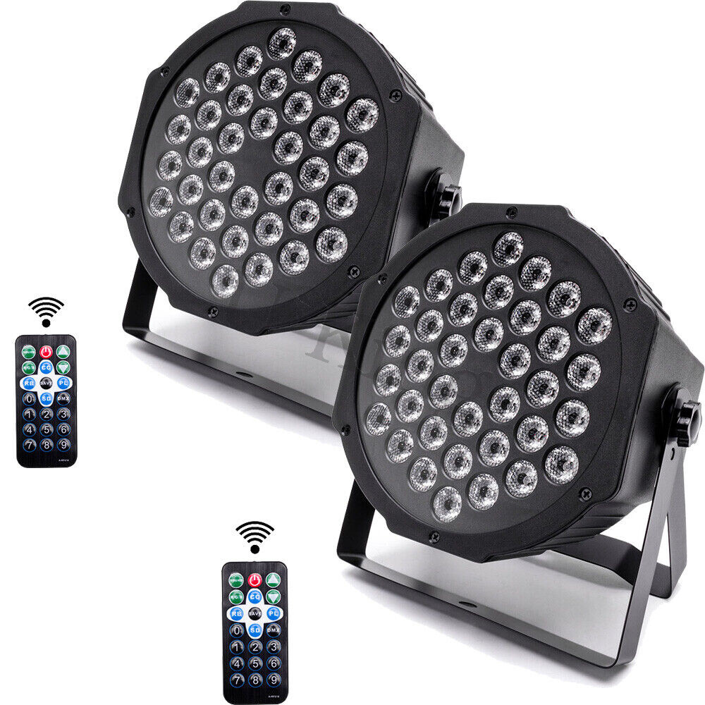 120W PAR Lights RGB 3IN1 LED Stage Lighting Remote DMX Disco DJ Party ...