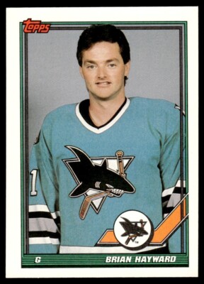 1991 Topps #178 Brian Hayward - San Jose Sharks | eBay