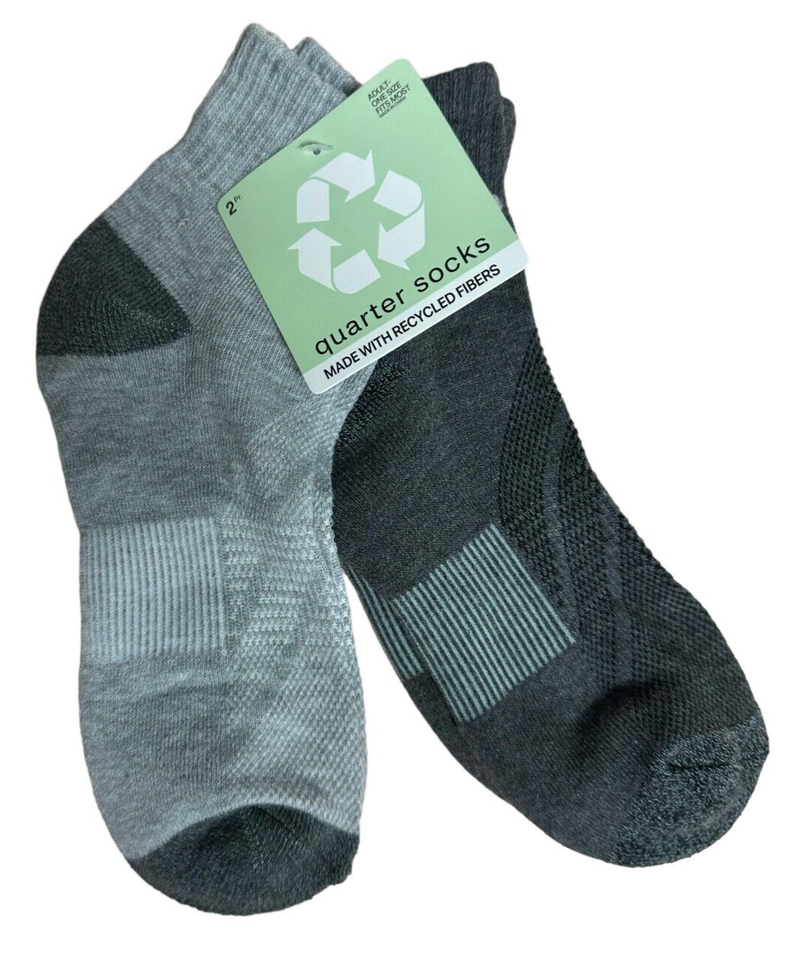 8 Pairs Soft Unisex Quarter Socks One Size Fits Most Made With Recycled ...