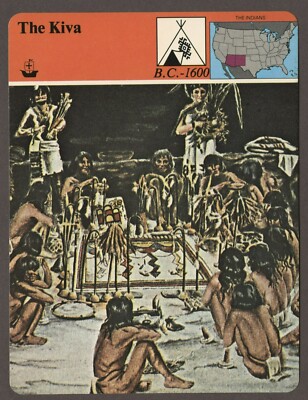 The Kiva Story of America Native American Indian History Card | eBay