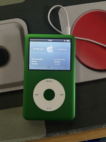Green iPod Classic 6th Gen With Upgraded 128GBs | eBay