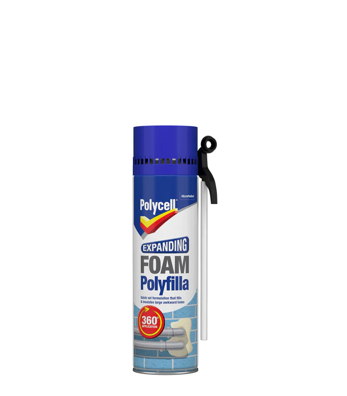 Polycell Expanding Foam Polyfilla PU Polyurethane Spray Gap Filler All ...