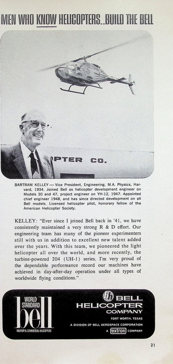 Vintage Bell Helicopter Logo