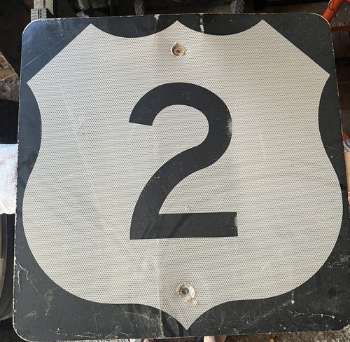 Retired Michigan US2 Highway Road Sign, Metal, 24" x 24" | eBay