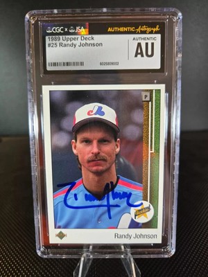 1989 Upper Deck - Randy Johnson #25 (RC) Autograph CGC/JSA Auto | eBay