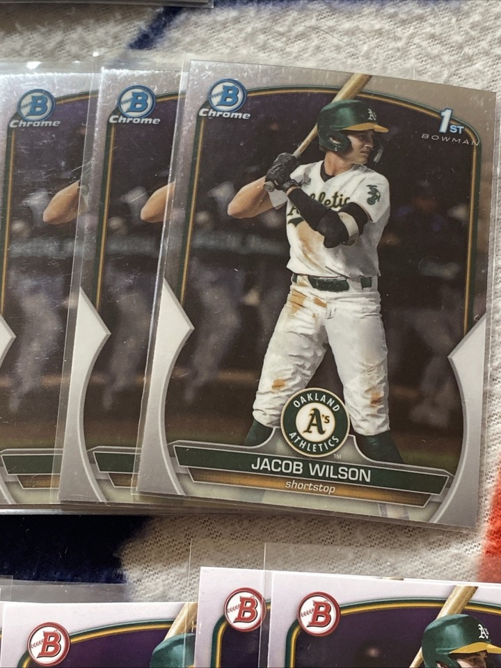 2023 BOWMAN CHROME REFRACTOR PAPER JACOB WILSON LOTx 16! | eBay