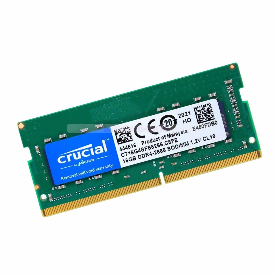 Crucial 8GB 16GB 32/64GB DDR4 2133 2400 2666 3200 SO-DIMM 260-Pin ...