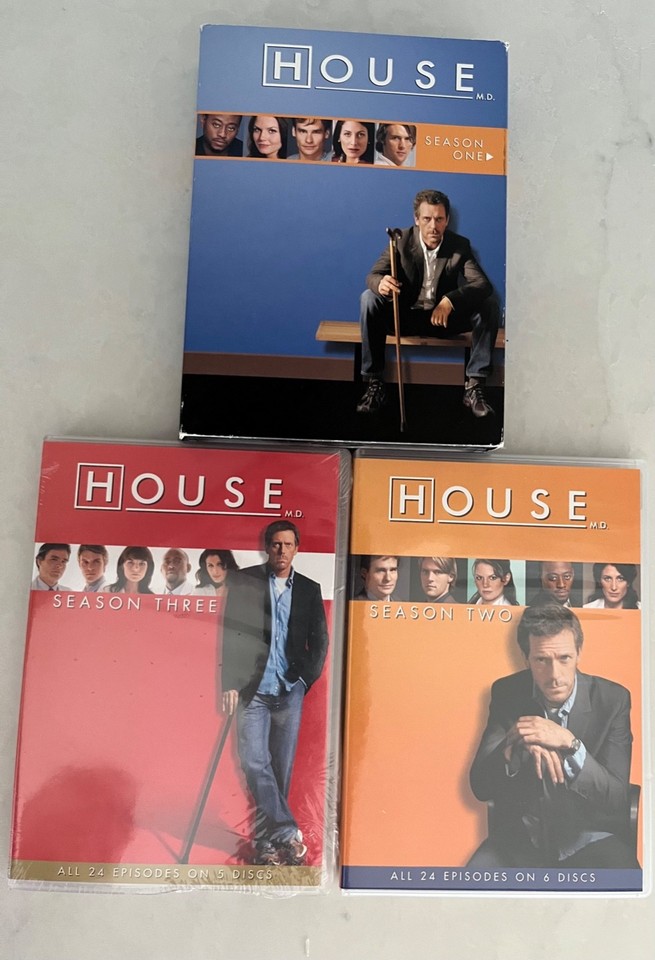 House MD Complete Sets Seasons 1, 2, & 3 Hugh Laurie & Lisa Edelstein ...