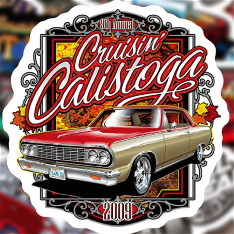 American Hot Rods Sticker Vinyl Decal Car Classic Engine Mechanic Pack ...