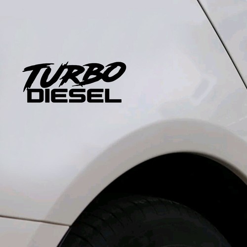 12.9CM*5CM TURBO DIESEL Car Sticker Funny Boosted Vinyl Decal Black ...