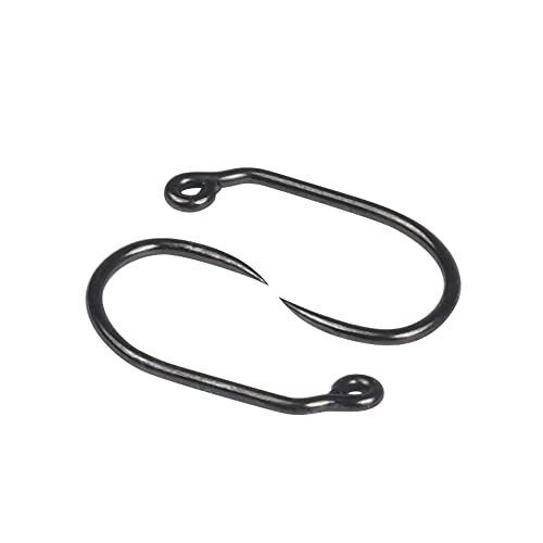 100Pcs Fly Tying Hooks,Wide-Gape Jig Fly Hook for Fly Tying,Barbless 14 ...