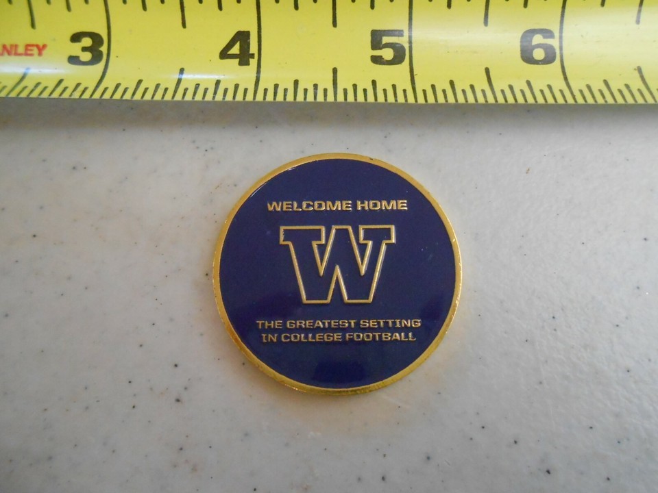 RARE 2013 MONTLAKE WASHINGTON HUSKIES VS BOISE STATE CHALLENGE COIN ...