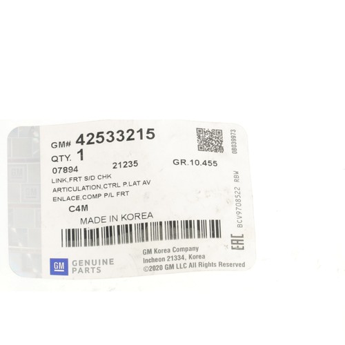 OEM NEW 2016-2022 Chevrolet Spark Front Side Door Check Link Assembly ...