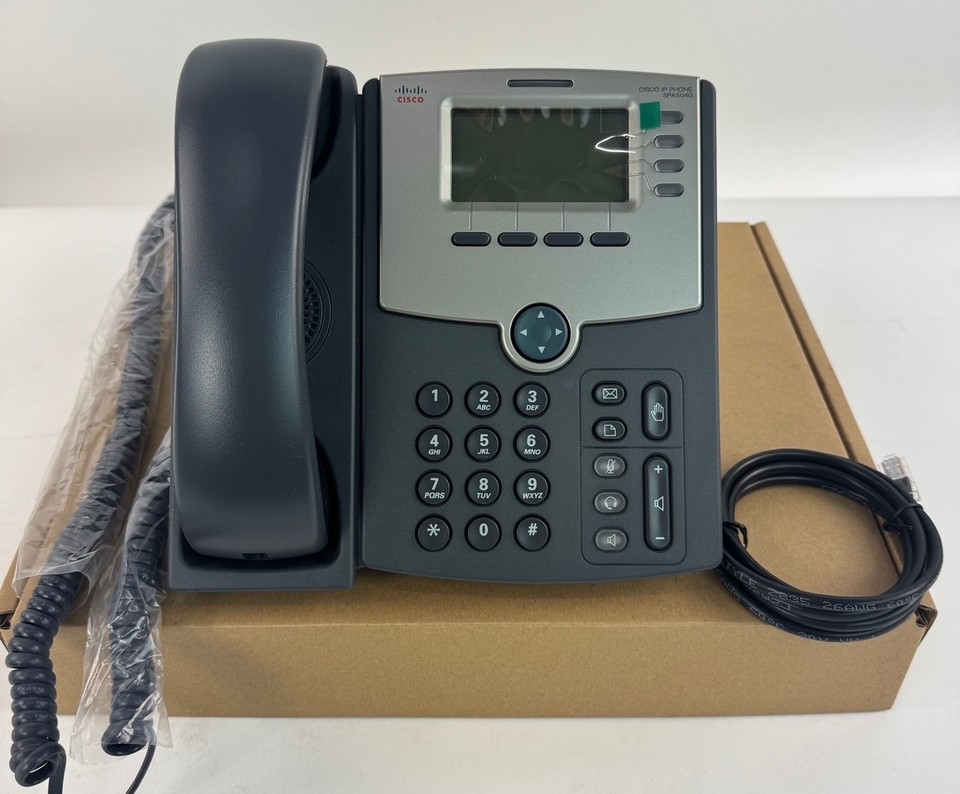 Cisco SPA 504G IP Phone PoE 4-Line, 2-Port - New Quantity Available ...
