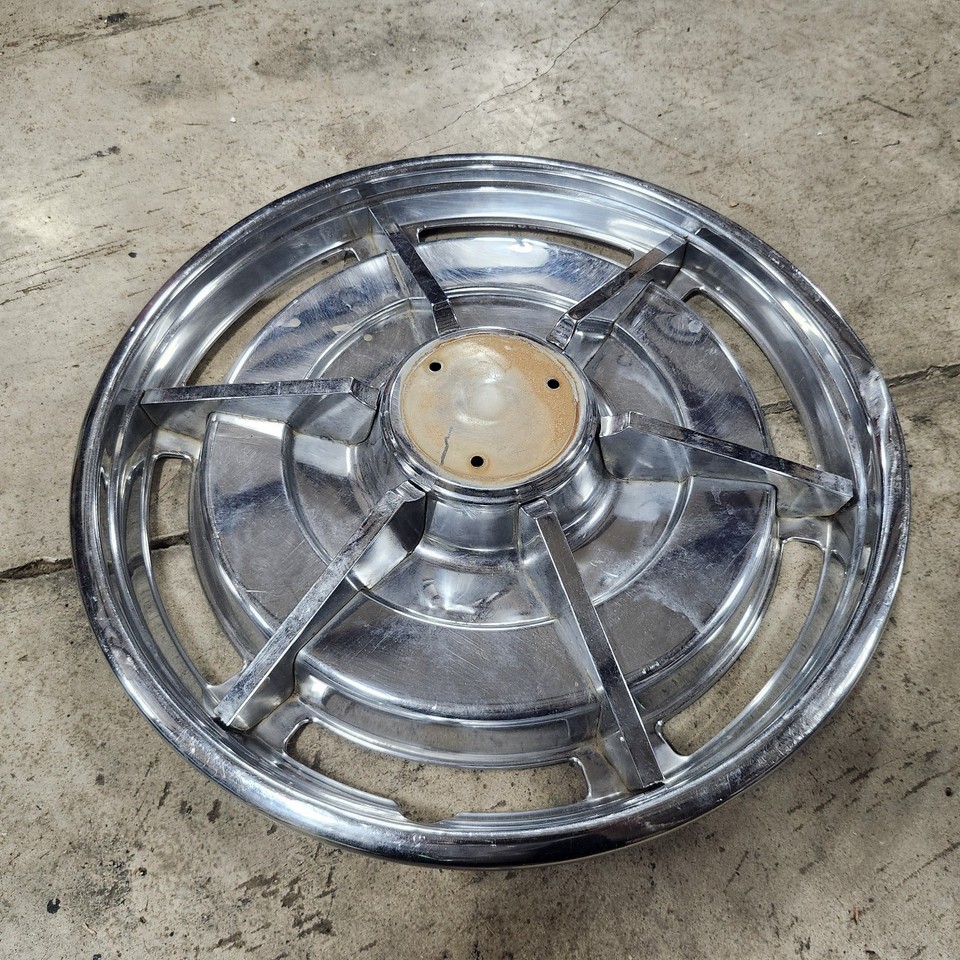 C2 Corvette Hub Cap Wheel Cover Rim Spinner Wheel Hubcap OEM 1963 FLAWS ...