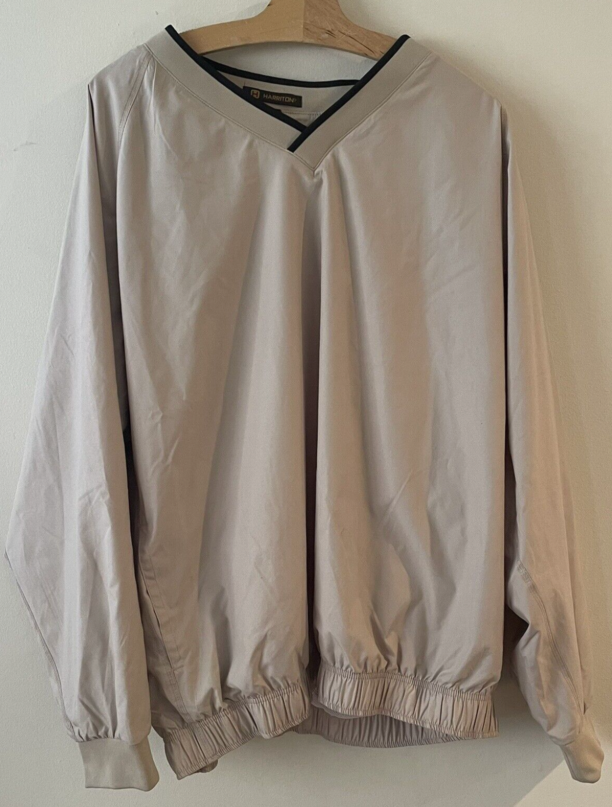 Harrington Men's Pullover Polyester Tan Windbreaker Shell Jacket - 2XL ...