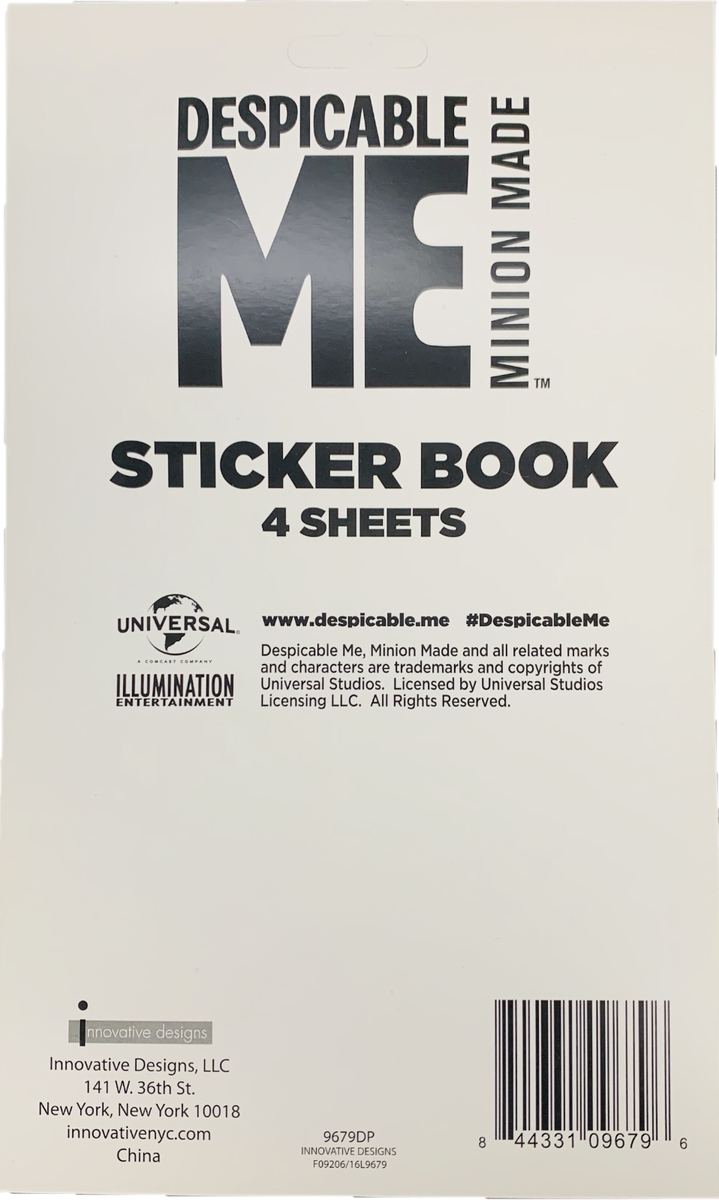 Minion Decor Despicable Me 4 Sticker Pad - 4 Pages With 300+ Minions ...