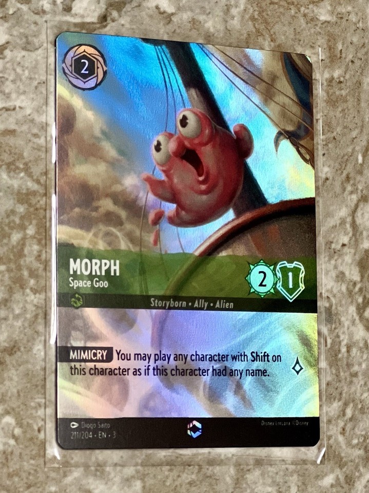 Morph - Space Goo - 211/204 - Enchanted - Holo Foil Lorcana Into the ...