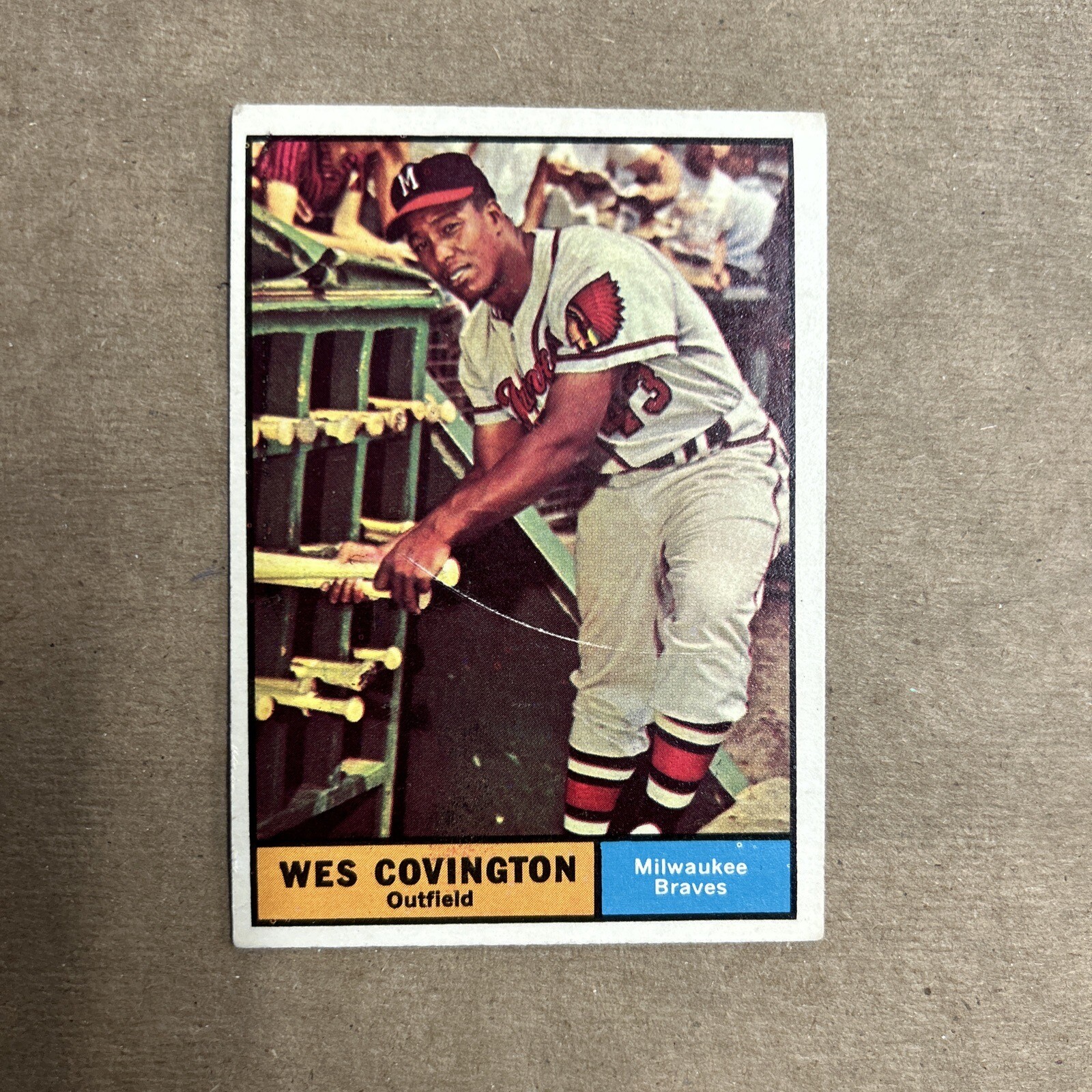 1961 Topps Baseball Wes Covington Milwaukee Braves Card #296 | eBay
