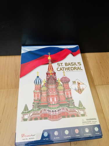 St. Basil's Cathedral Moscow, Russia 3D 184 Piece Puzzle by Cubic Fun ...