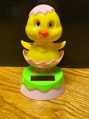 Solar Powered Dancing Toy New - Easter - Chick In Pink Easter Egg | eBay
