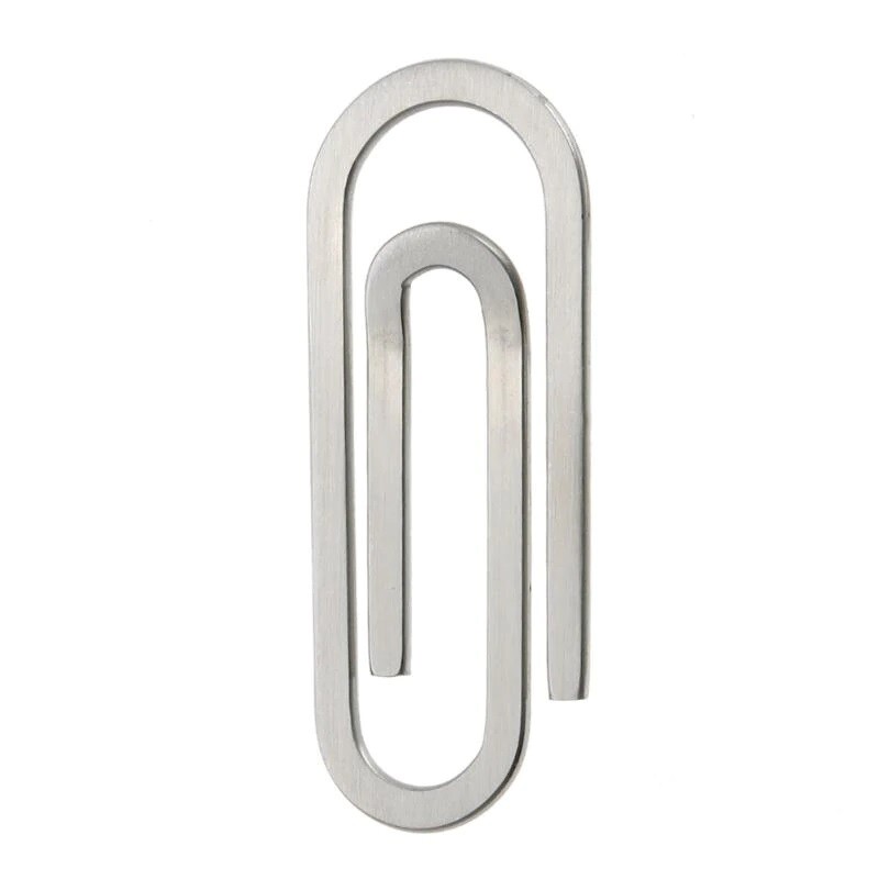 Paperclip Money Clip Metal Wallet Credit Card Holder Stainless Steel | eBay