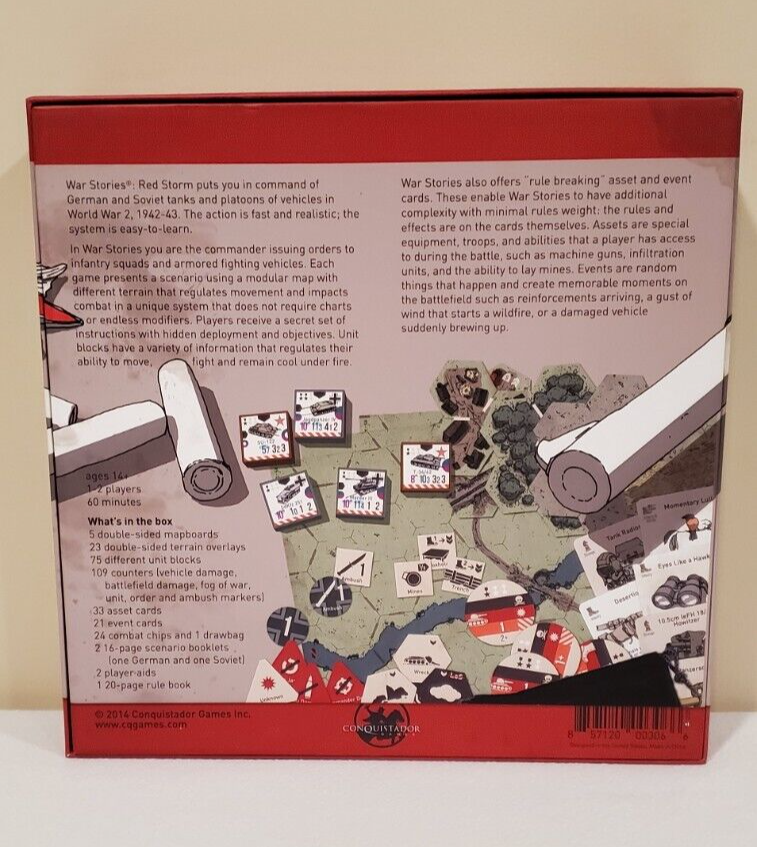 War Stories: RED STORM Board Game (2014) Conquistador Games Brand NEW ...