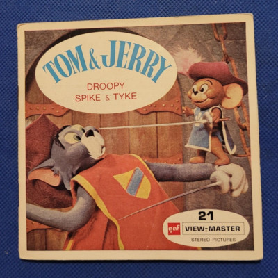 Gaf B511 Tom & Jerry Droopy Spike Tyke Cartoons view-master Reels ...