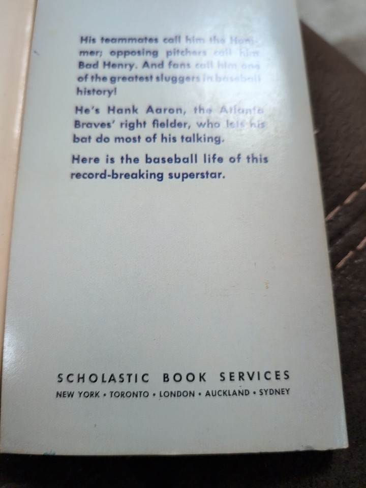 2 Vintage Books - Hammerin' Hank of the Braves & Hank Aaron …714 And ...