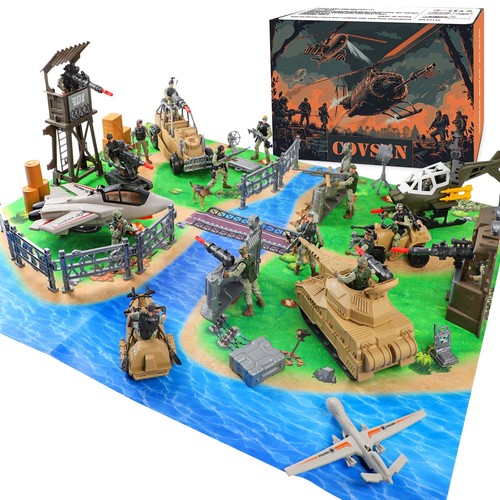 Army Men Action Figures Playset - 70+ PCS Realistic Army Toys ...