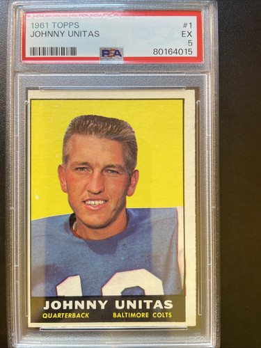 1961 Topps - Johnny Unitas #1 for sale online | eBay
